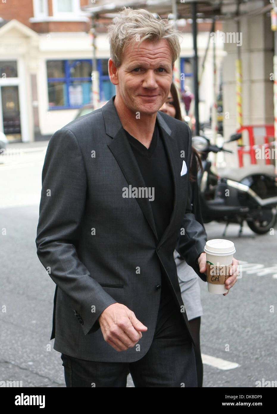 Gordon Ramsay arriving at the BBC Radio 2 studios London, England - 20. ...