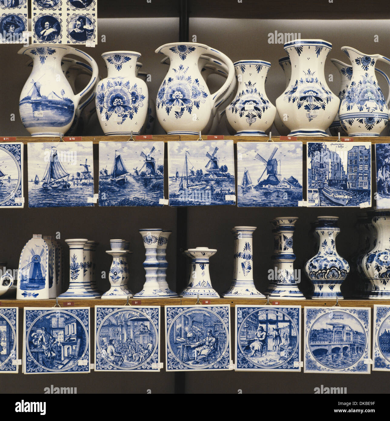 Delft blue china Holland, Amsterdam, Netherlands Stock Photo: 63562283 ...
