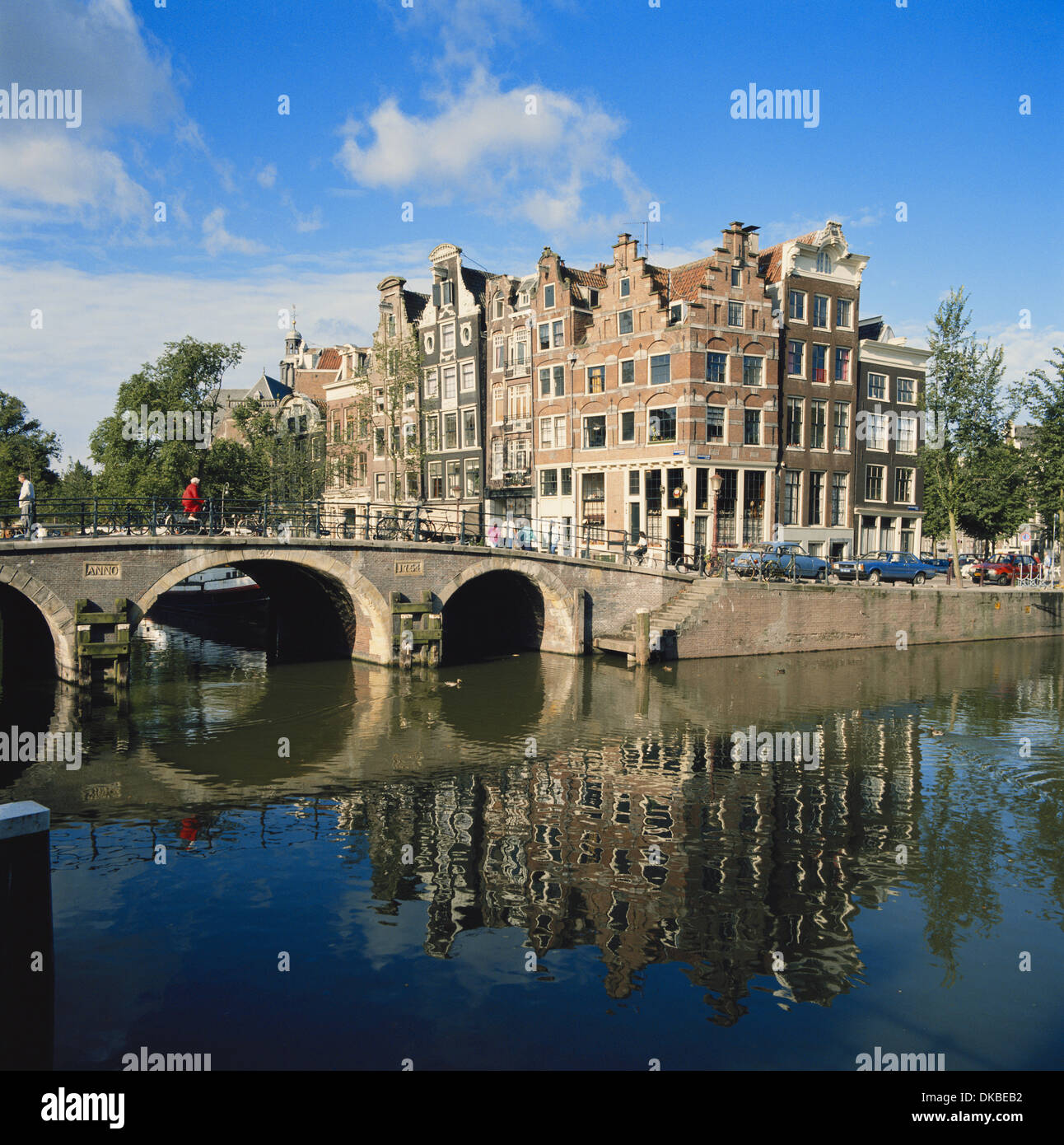 Amsterdam Canal Bridge Holland Netherlands Stock Photo - Alamy