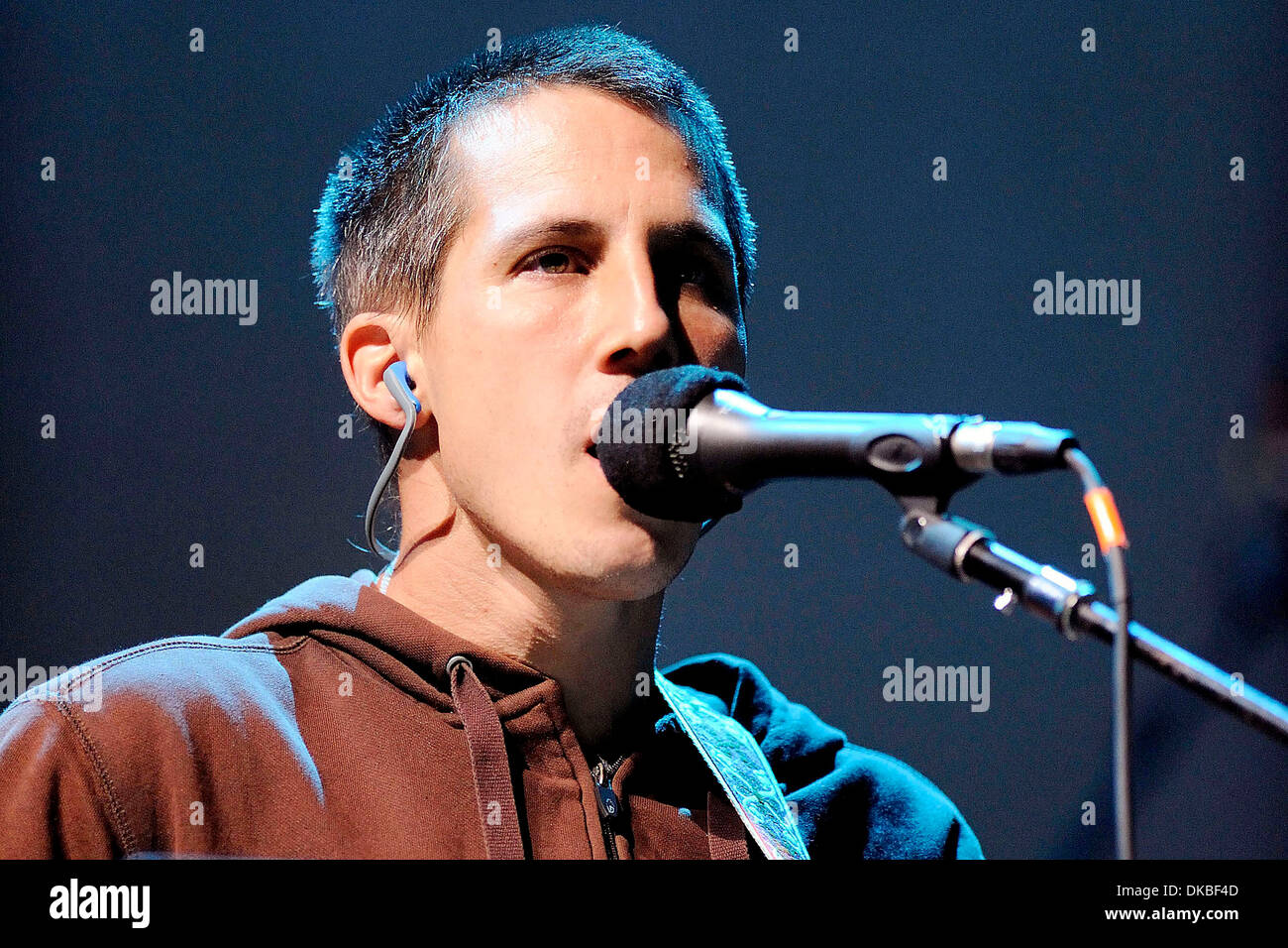 Nick Zammuto Zammuto performs on stage at Molson Canadian Amphitheatre ...
