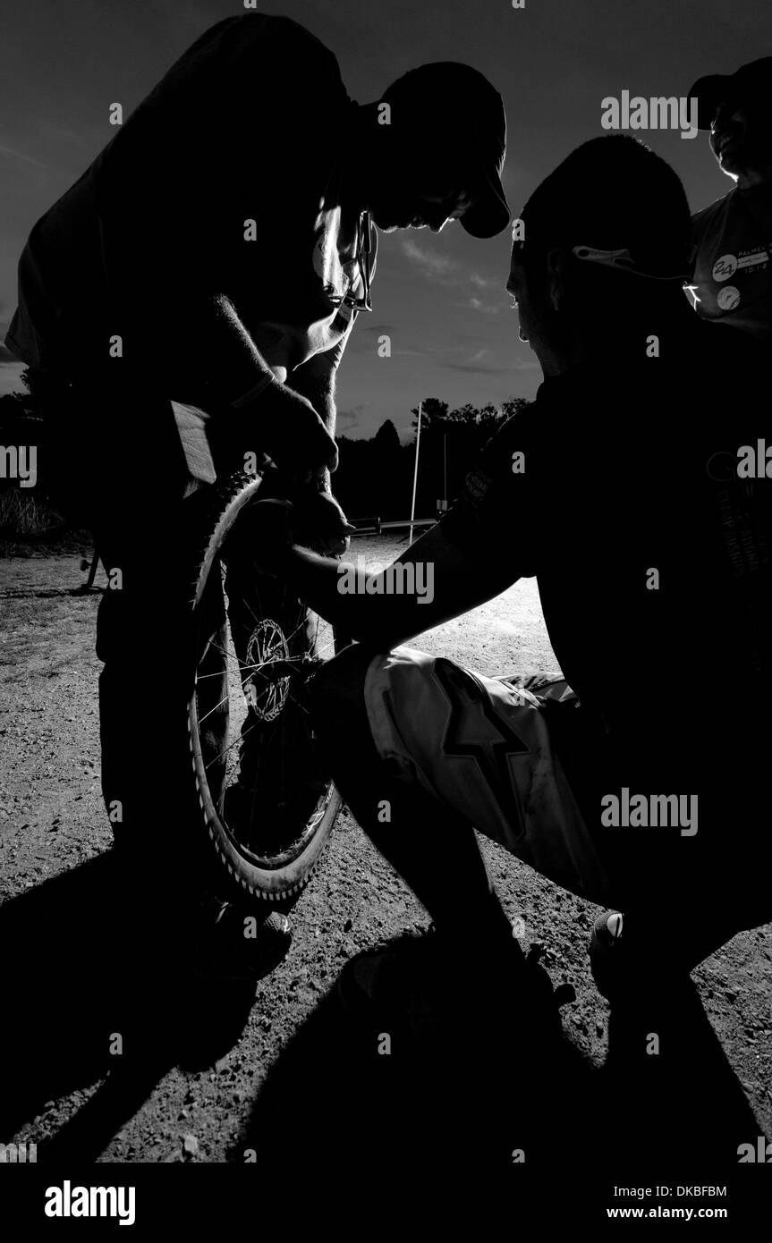 Oct. 1, 2011 - Colorado Springs, Colorado, USA - Zane Miller helps ...