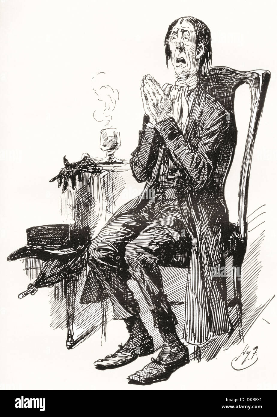 Stiggins. Illustration by Harry Furniss for the Charles Dickens novel ...