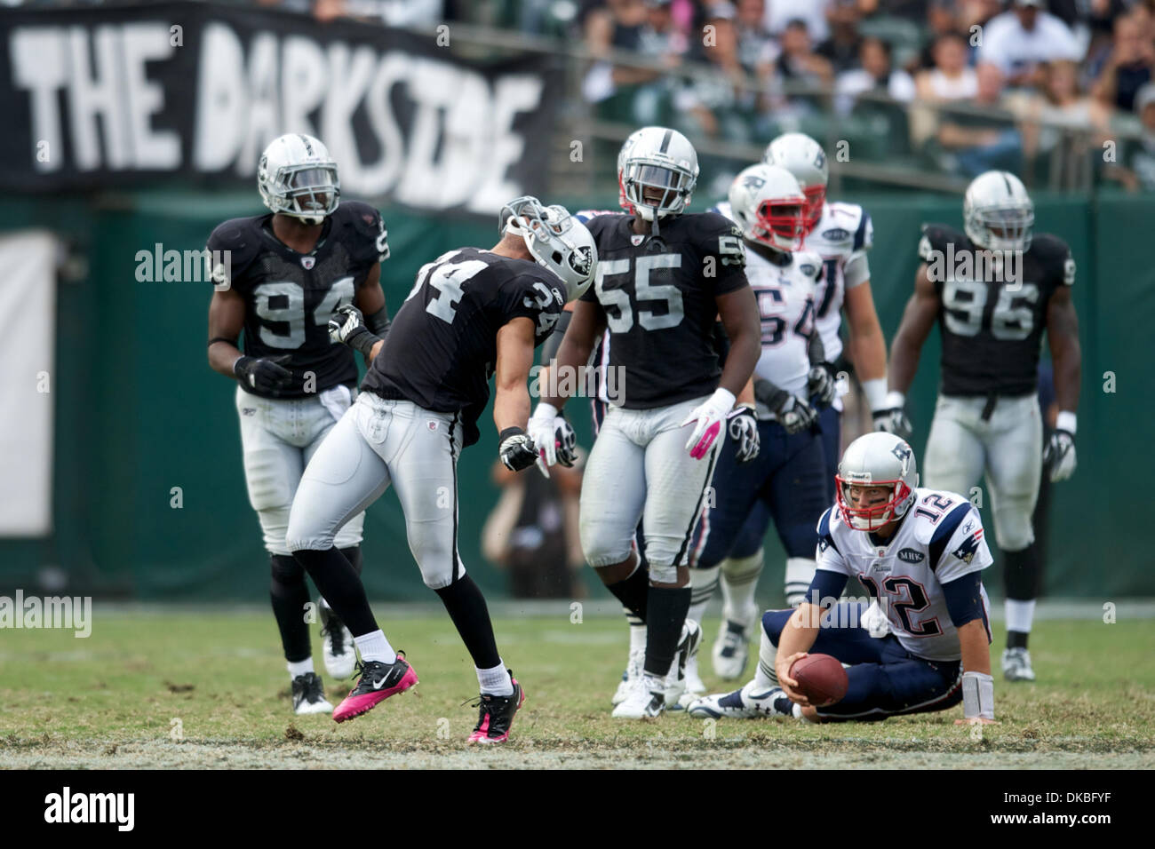Oct. 2, 2011 - Oakland, California, U.S - Raiders defensive back Mike ...