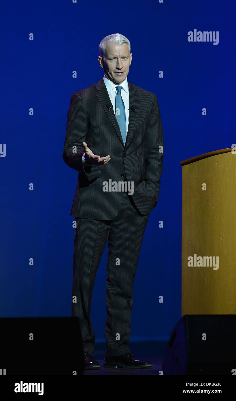 CNN anchor Anderson Cooper speaking at Hard Rock Live! in Seminole Hard ...