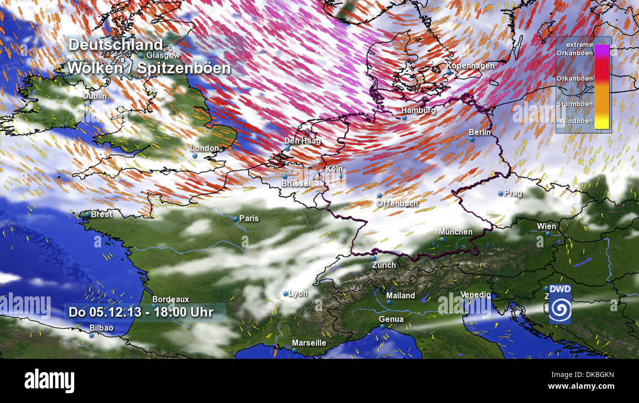 HANDOUT - A handout picture provided by the German Meteorological ...