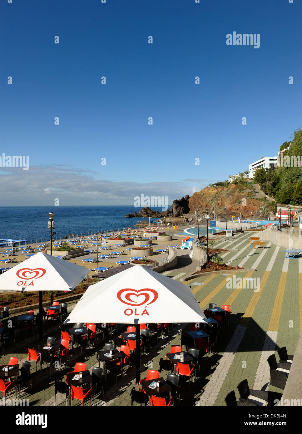 Funchal Madeira Portugal. Sea front lido complex Stock Photo - Alamy