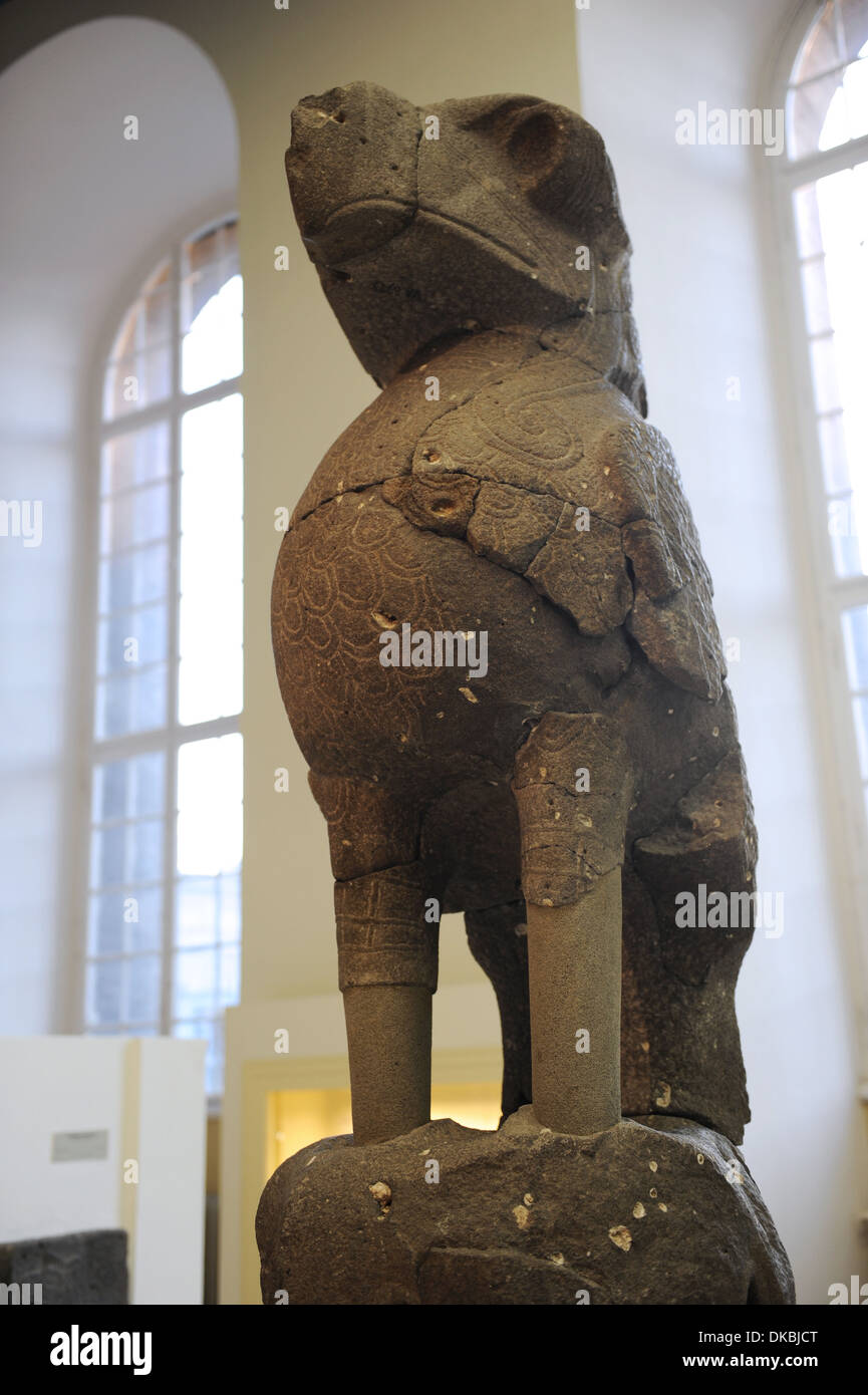 Mesopotamia. Halaf culture. Neolithic. Syria. Orthostat. Winged god ...