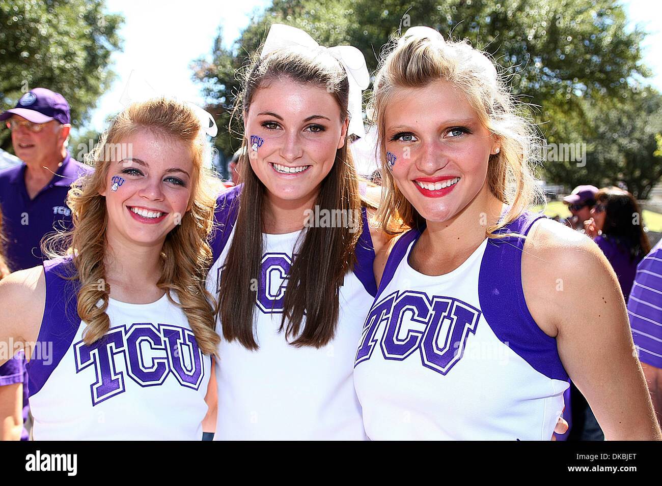 Tcu horned frogs cheerleaders hi-res stock photography and images - Alamy