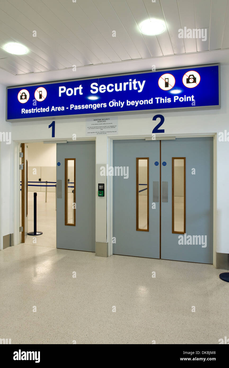 Portsmouth International Port terminal building, Hampshire, UK Stock ...