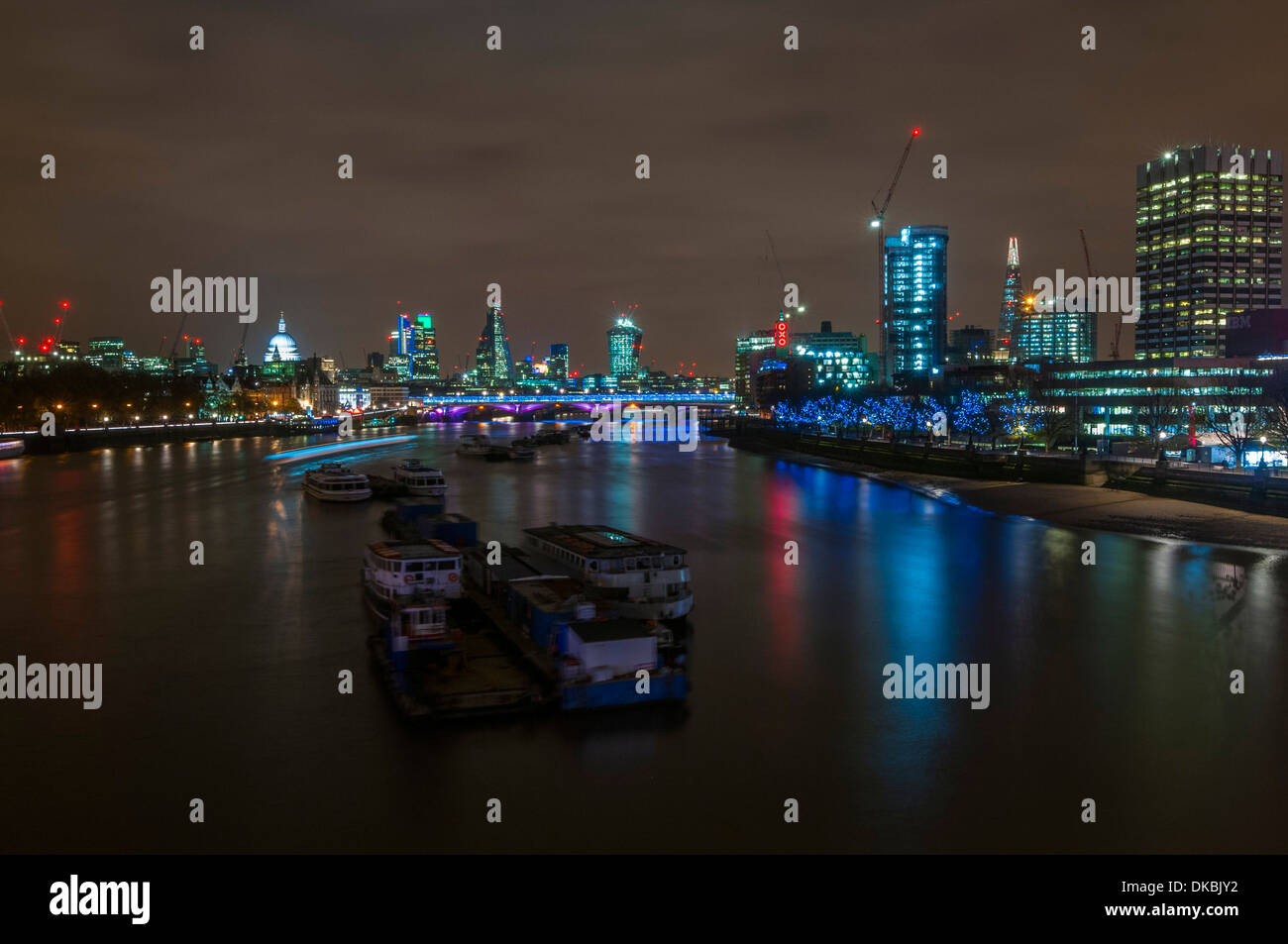 Waterloo Bridge, London, UK - the ever changing skyline of London at ...