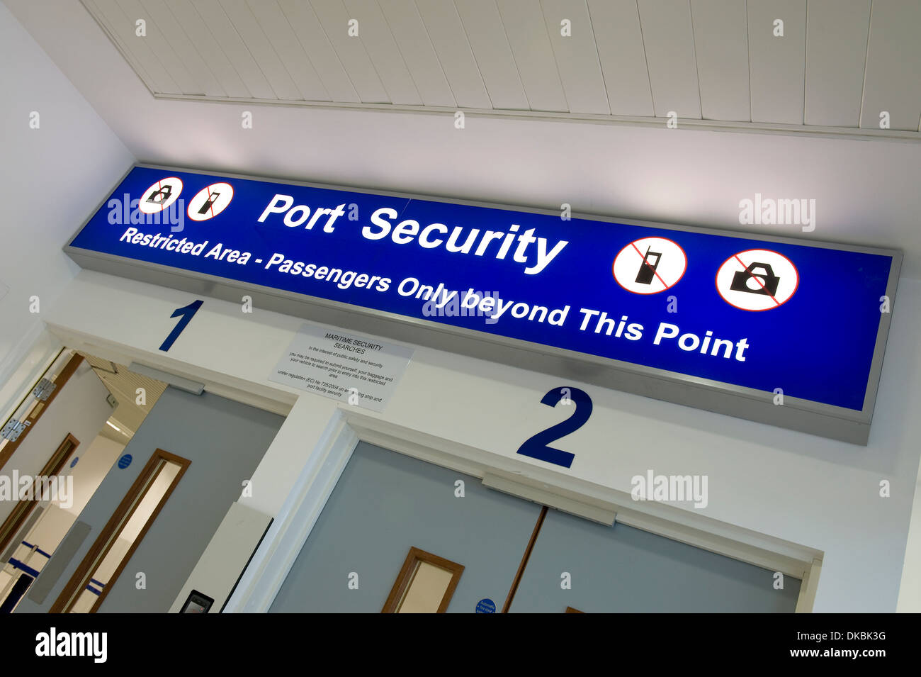 Portsmouth International Port terminal building, Hampshire, UK Stock ...