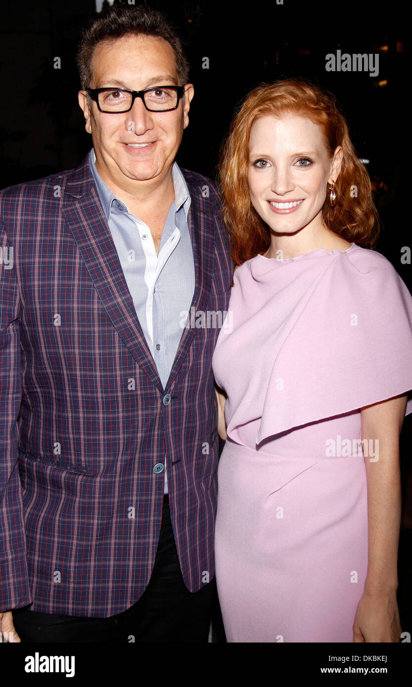 Moises Kaufman and Jessica Chastain Opening night of Off-Broadway play ...