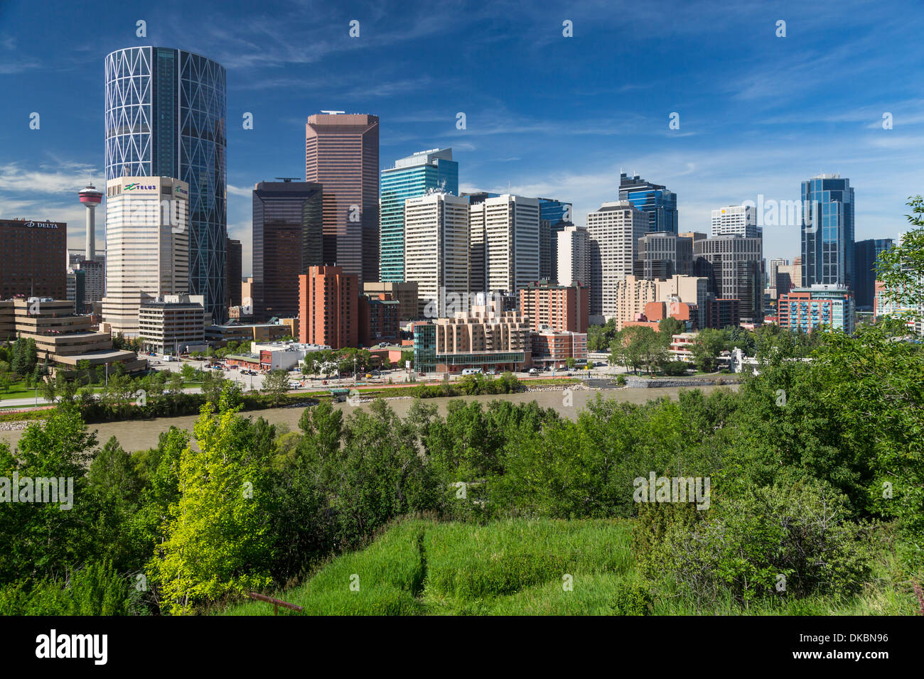 The city skyline of Calgary, Alberta, Canada Stock Photo - Alamy