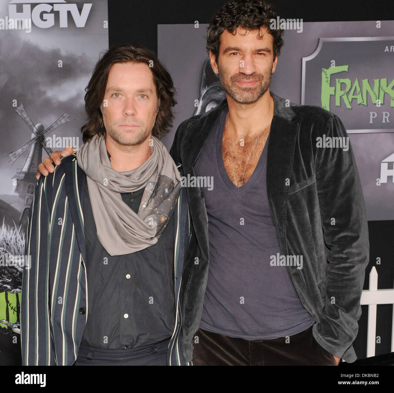 Rufus Wainwright and Jorn Weisbrodt Disney's 'Frankenweenie' premiere ...
