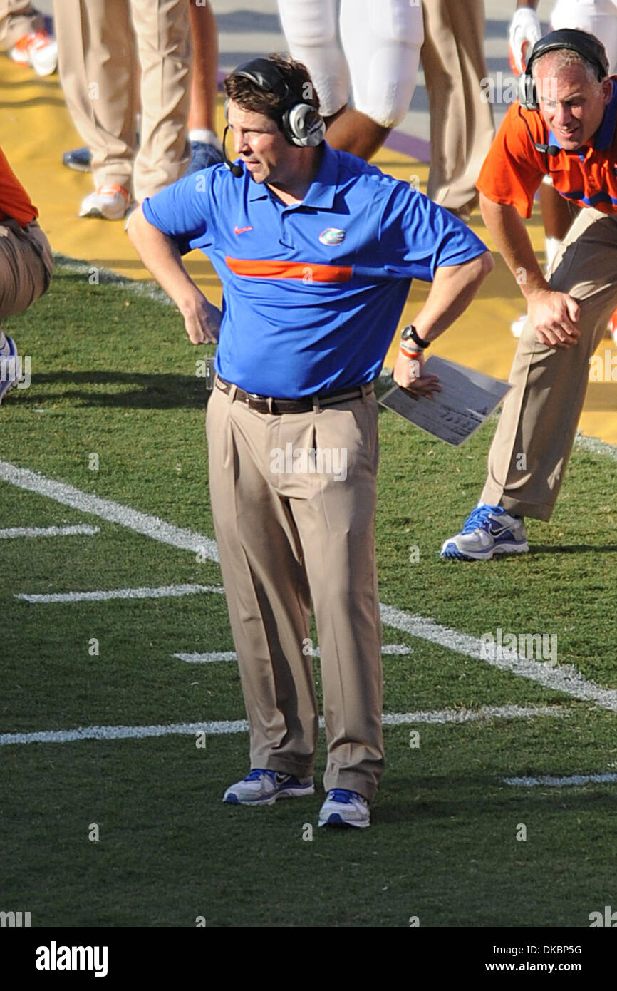 The University of Florida head coach Will Muschamp watches his team the ...