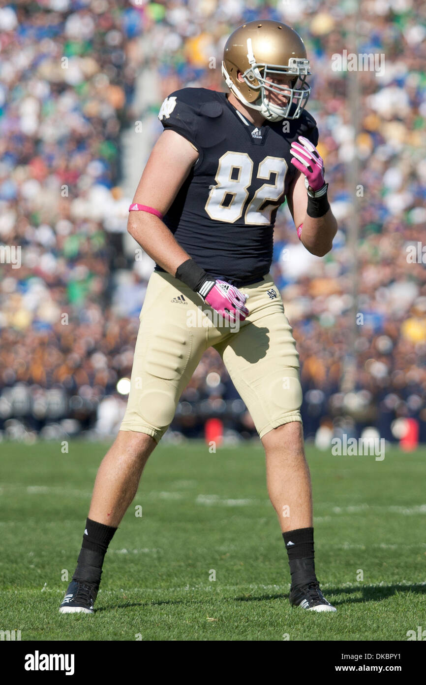 Oct. 8, 2011 - South Bend, Indiana, U.S - Notre Dame tight end Alex ...
