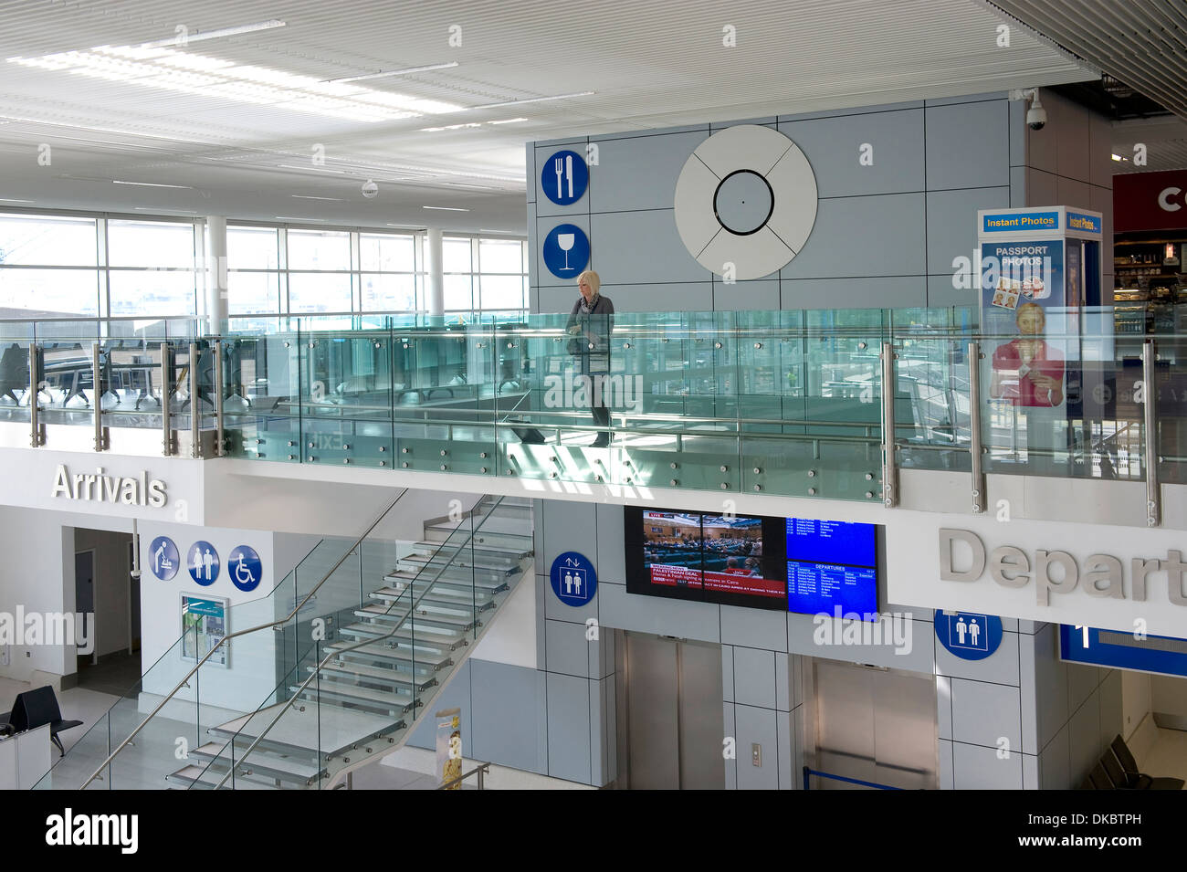 Portsmouth International Port terminal building, Hampshire, UK Stock ...