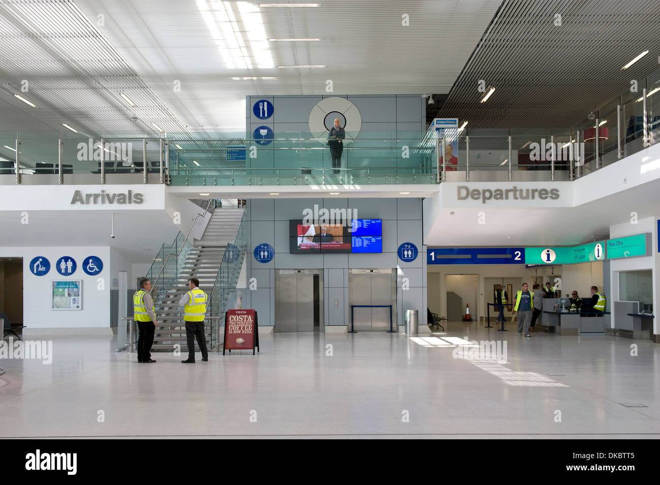 Portsmouth International Port terminal building, Hampshire, UK Stock ...