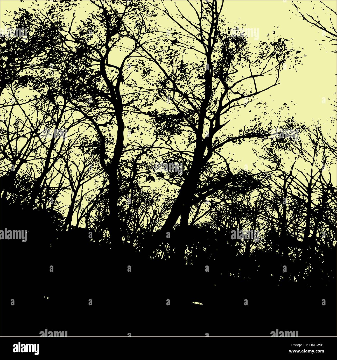 Damaged tree garden Stock Vector Images - Alamy