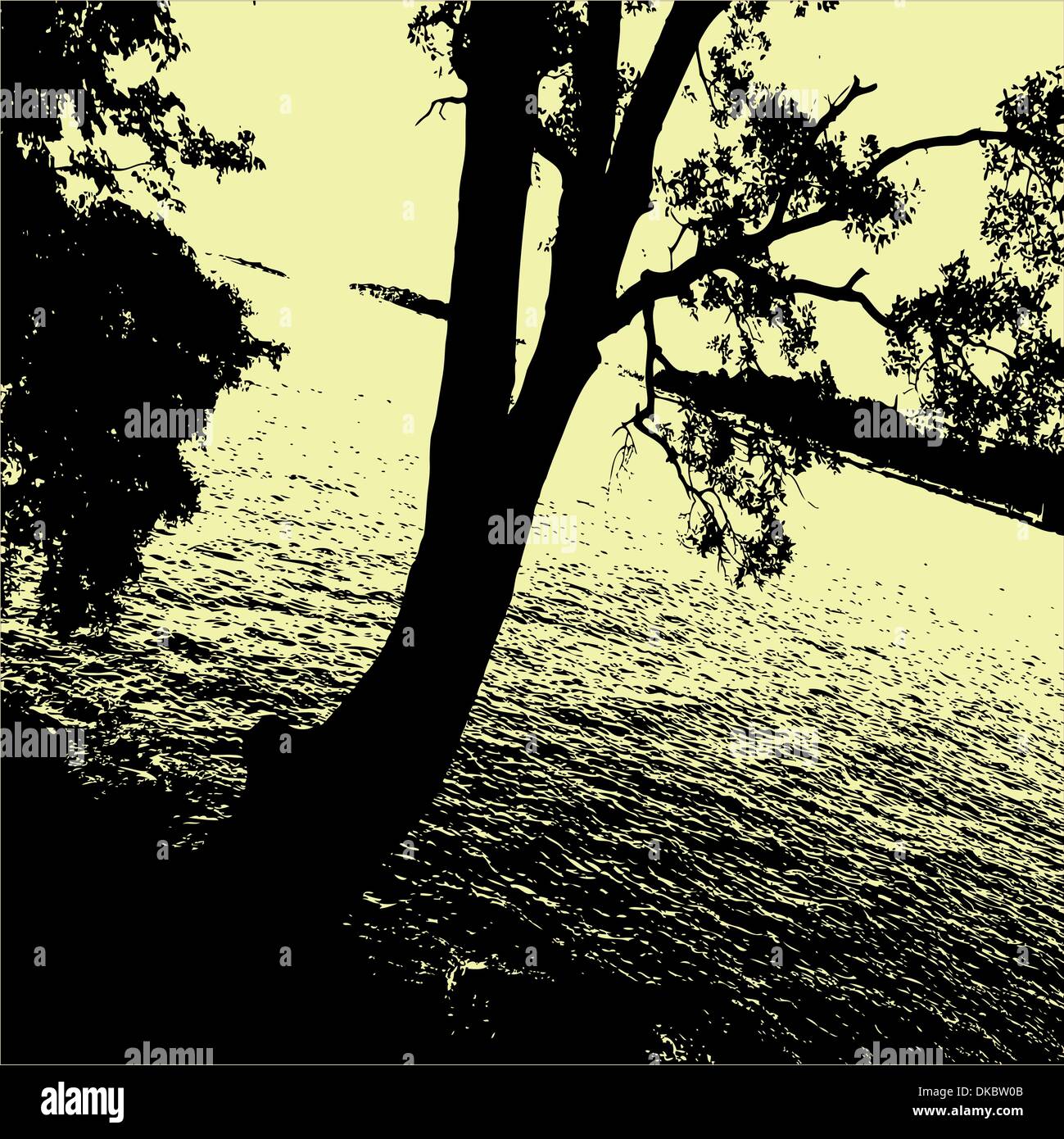 art trees background Stock Vector Image & Art - Alamy