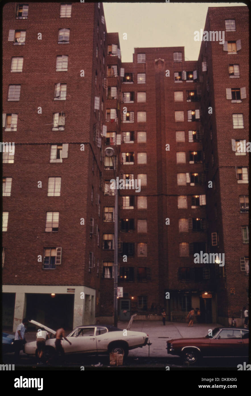 The Avenue D housing project on the Lower East Side of Manhattan ...