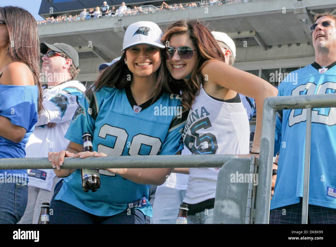 Oct. 9, 2011 - Charlotte, North Carolina, U.S - Panthers fans celebrate ...