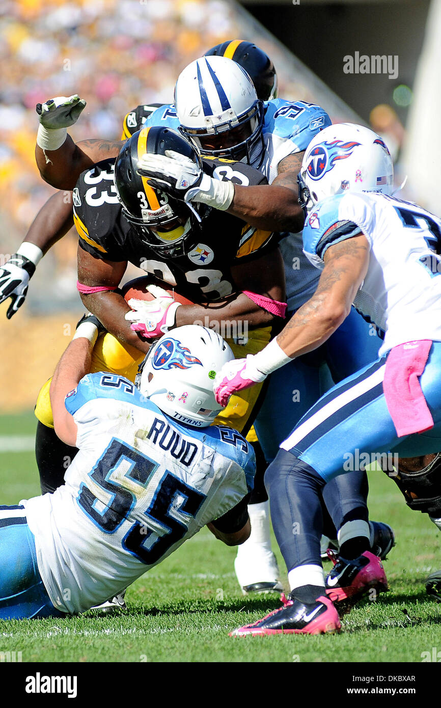 Oct. 9, 2011 - Pittsburgh, PENNSYLVANNIA, U.S - Pittsburgh Steelers ...