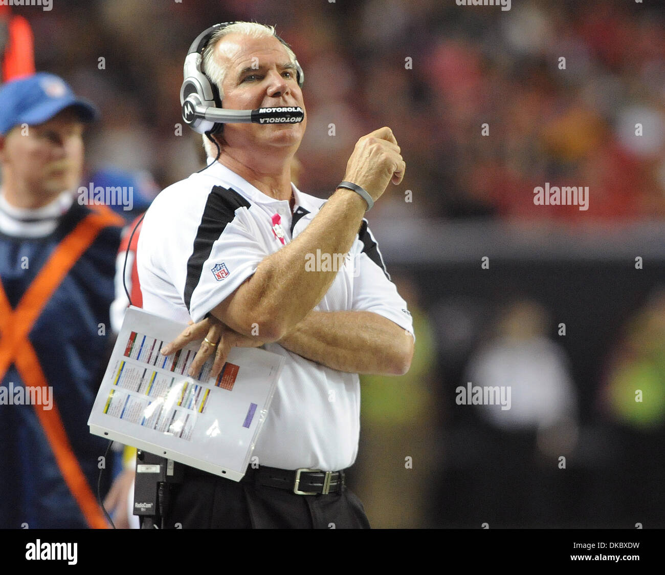 Oct. 10, 2011 - Atlanta, Georgia, U.S. - Atlanta Falcons head coach ...