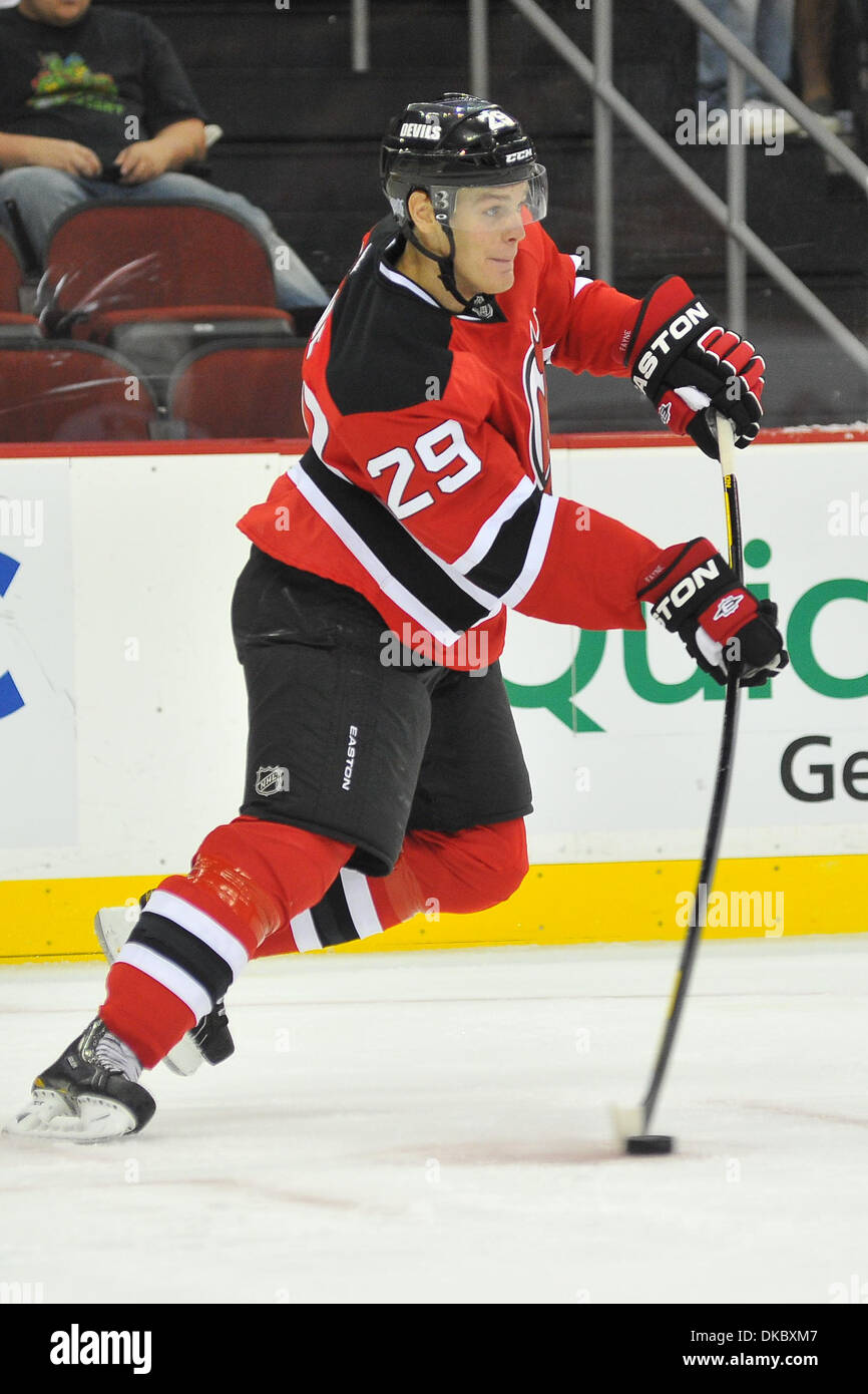 Oct. 10, 2011 - Newark, New Jersey, U.S - New Jersey Devils defenseman ...