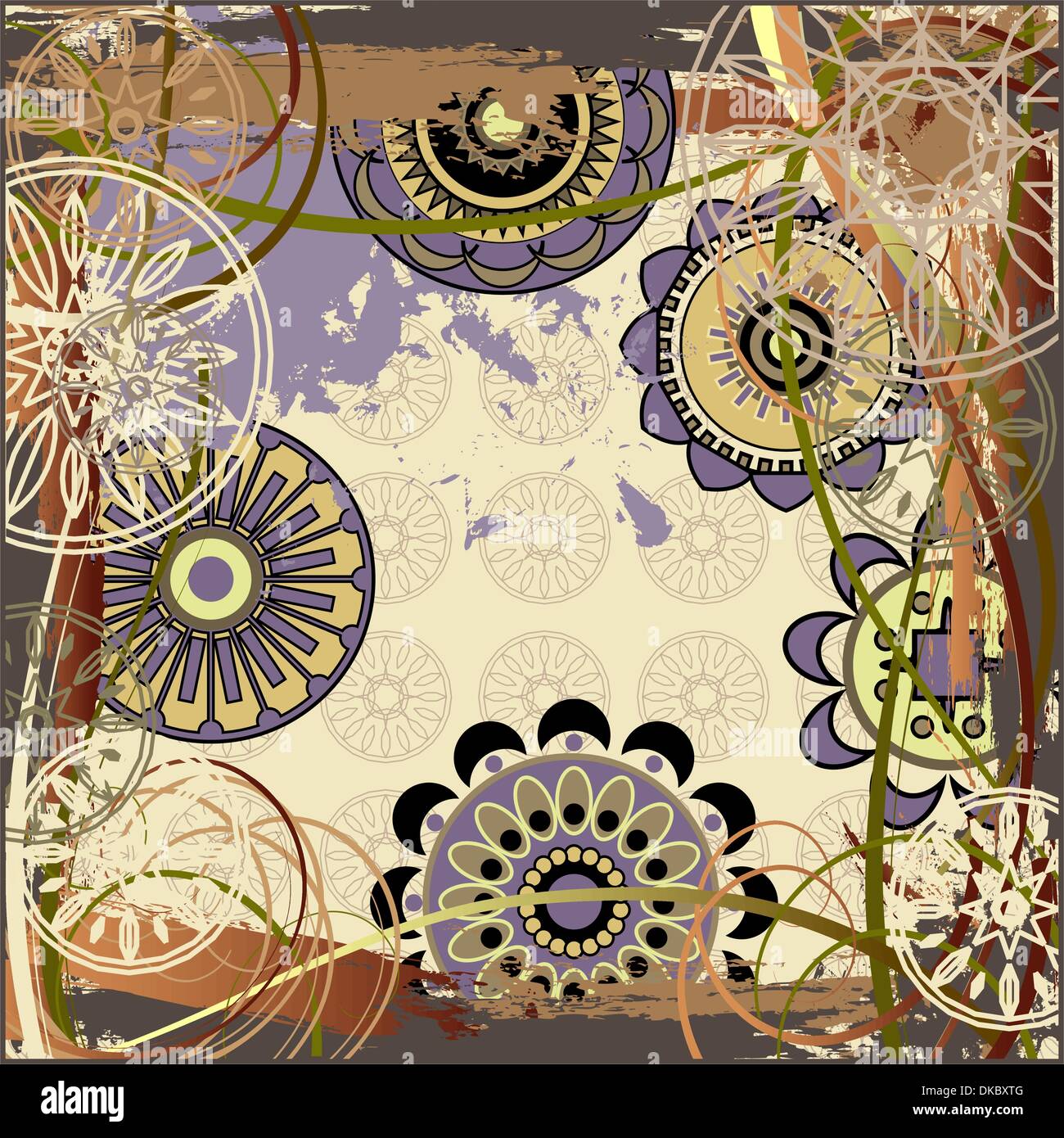 art vintage pattern background Stock Vector Image & Art - Alamy
