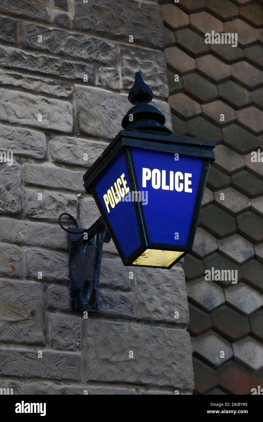 Police blue lamp Yarmouth police station Yarmouth Isle of Wight ...
