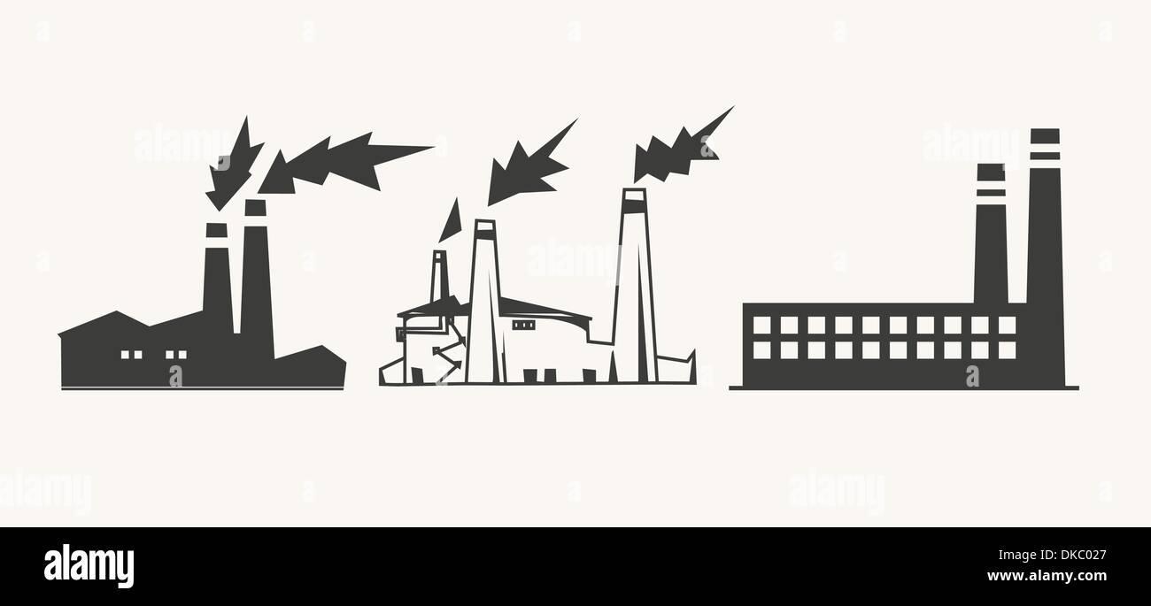 factory icons set Stock Vector Image & Art - Alamy