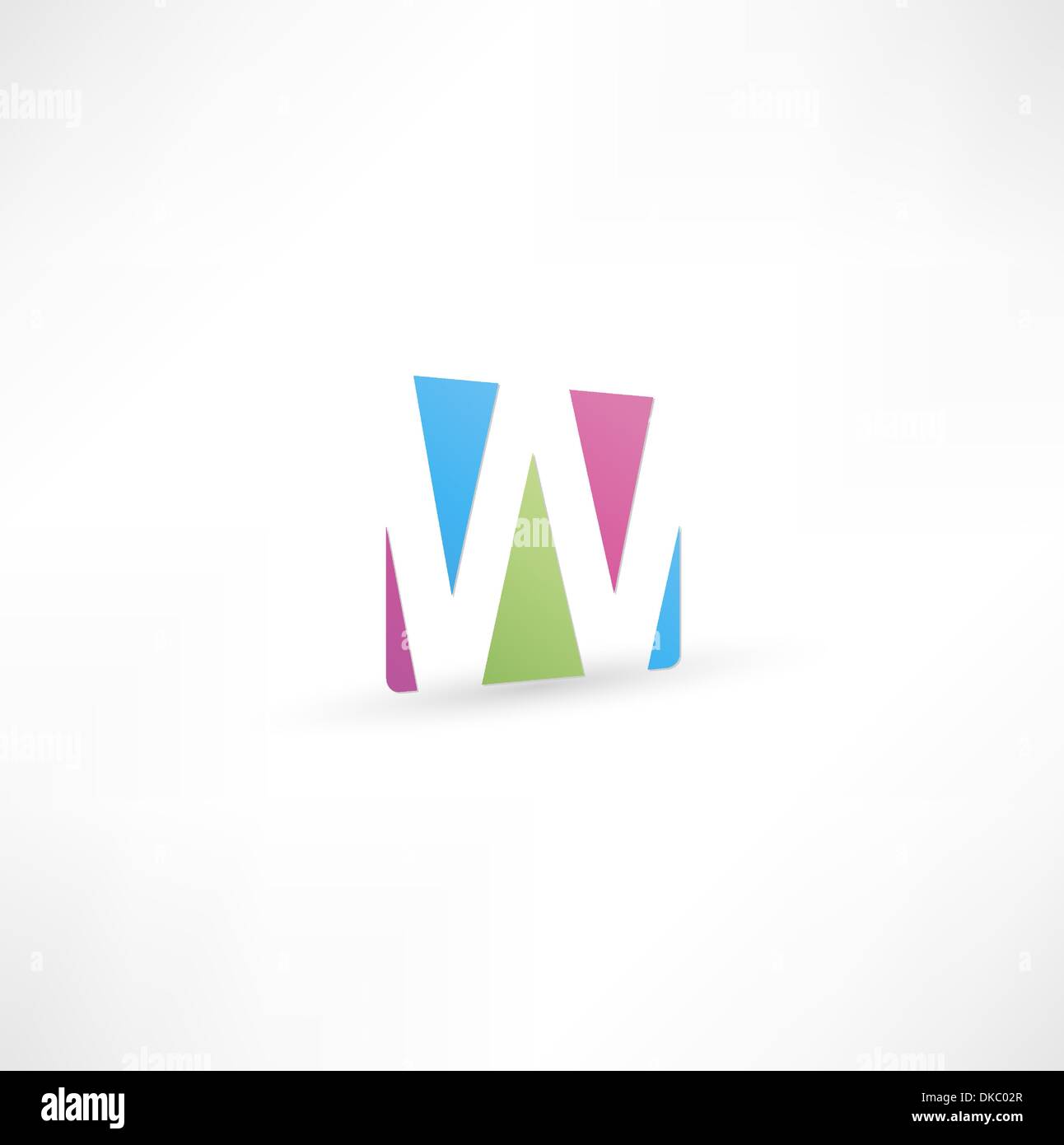 Abstract icon based on the letter W Stock Vector Image & Art - Alamy