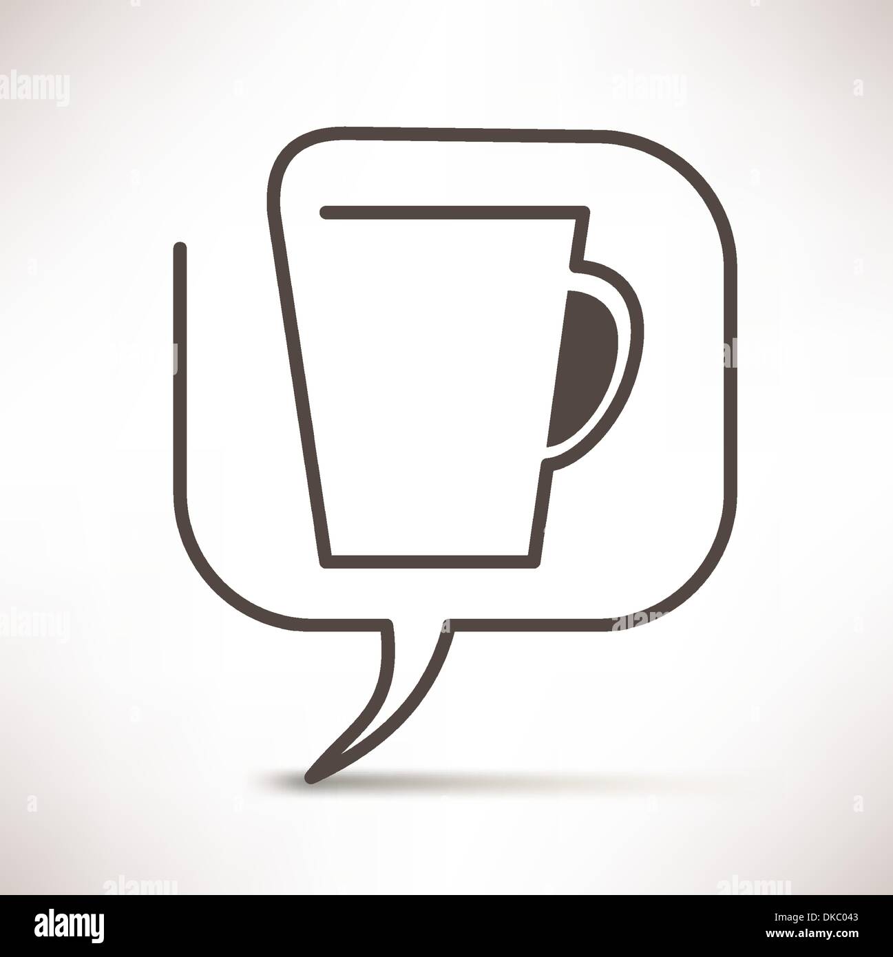 cup of coffee concept speech bubbles Stock Vector Image & Art - Alamy