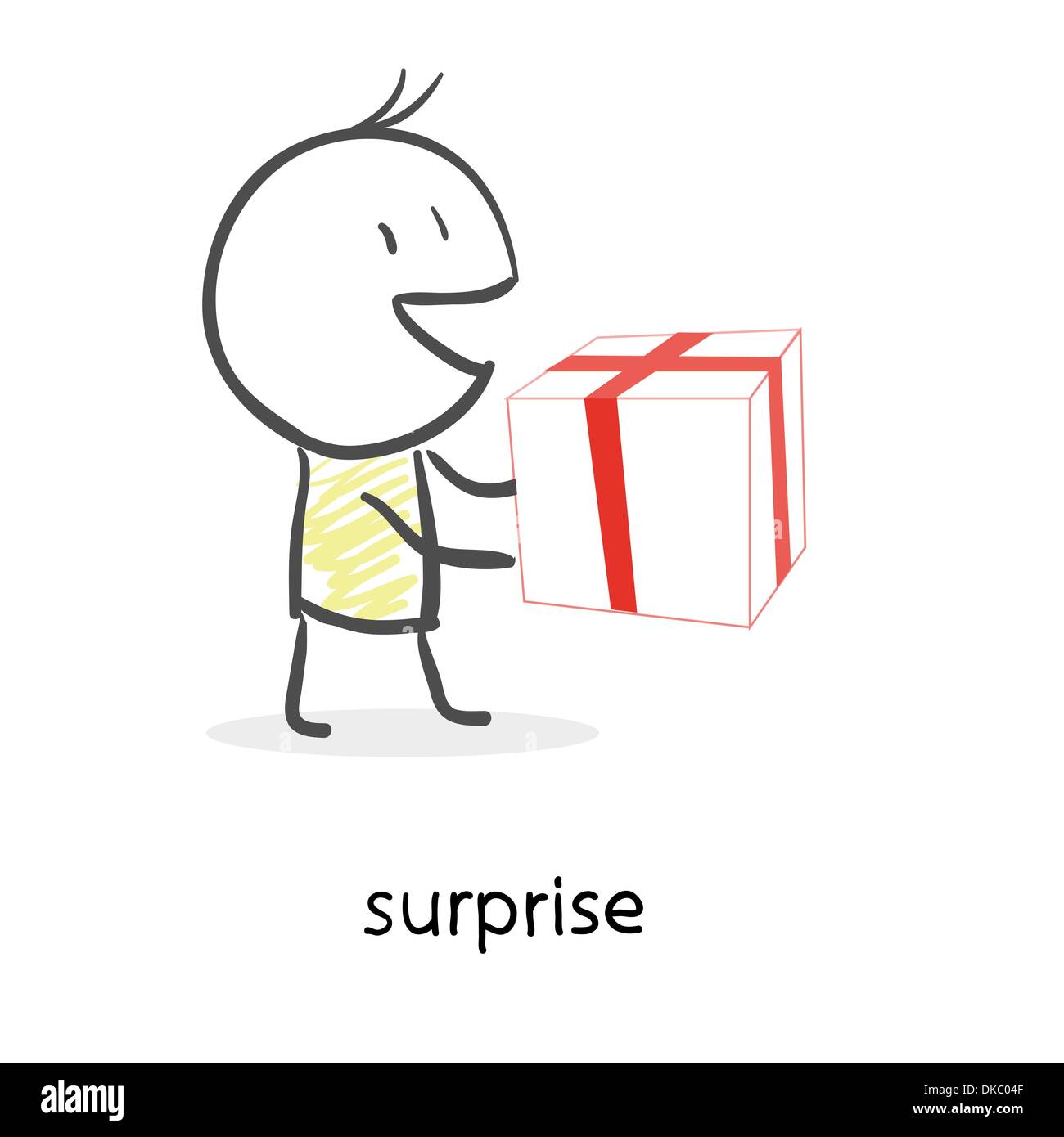 Boy Give Gift Cartoon High Resolution Stock Photography and Images - Alamy