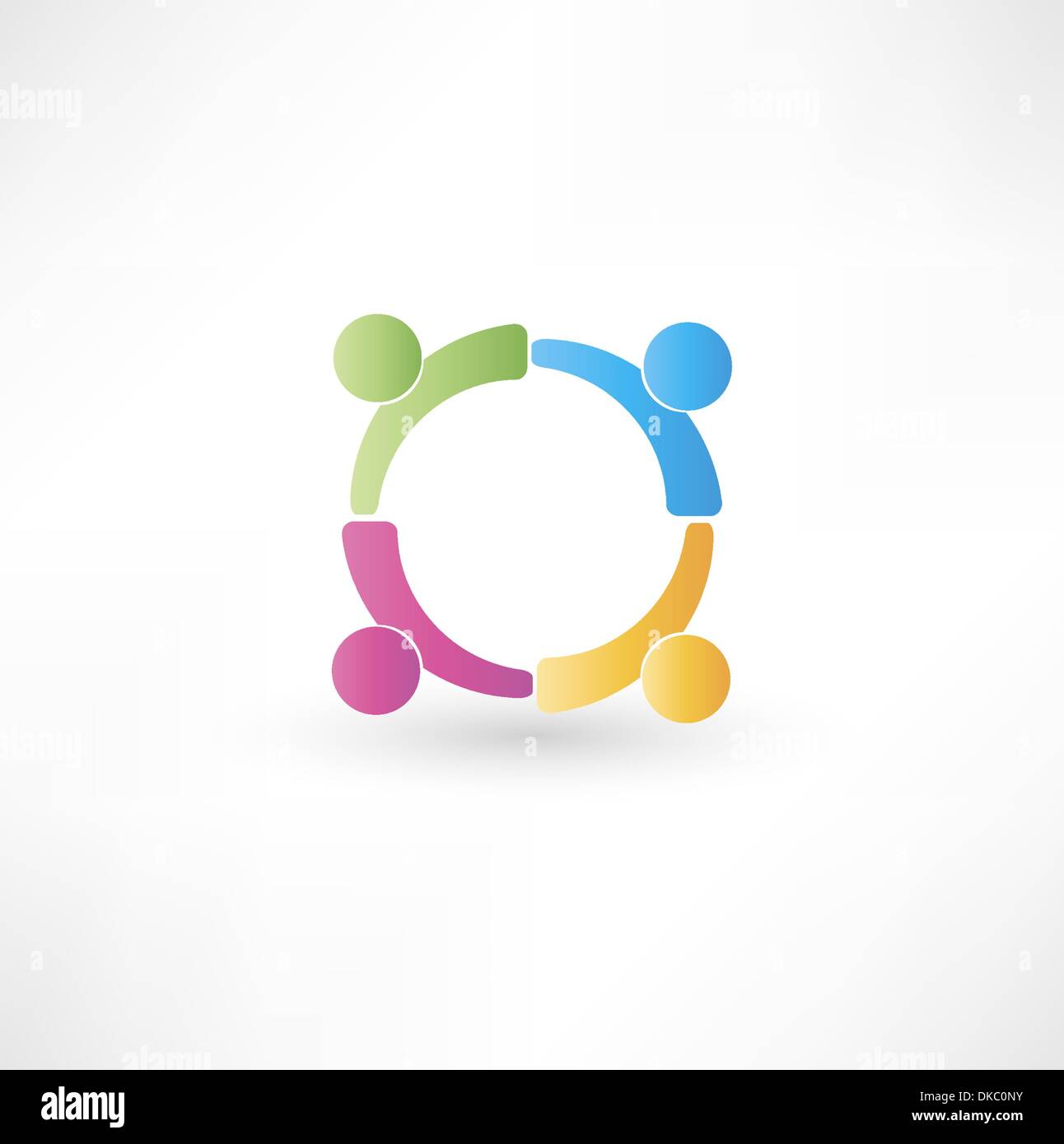 Hands linked Stock Vector Images - Alamy