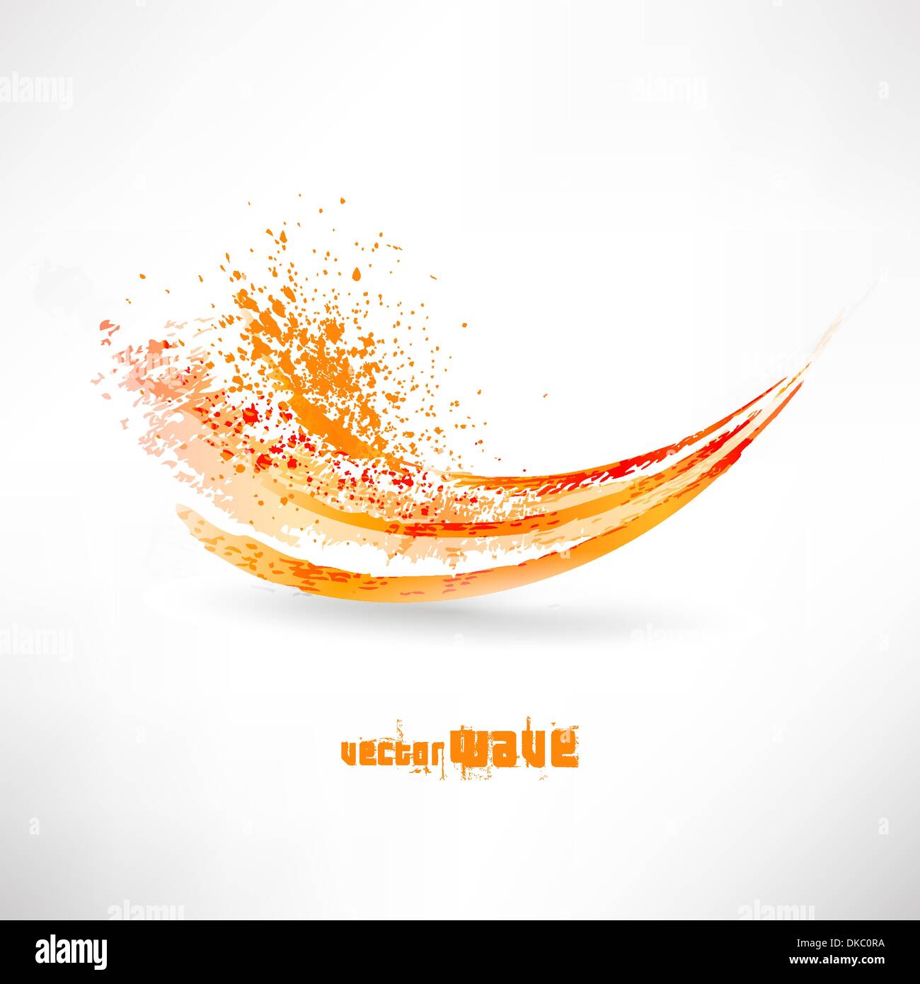 abstract orange wave Stock Vector Image & Art - Alamy