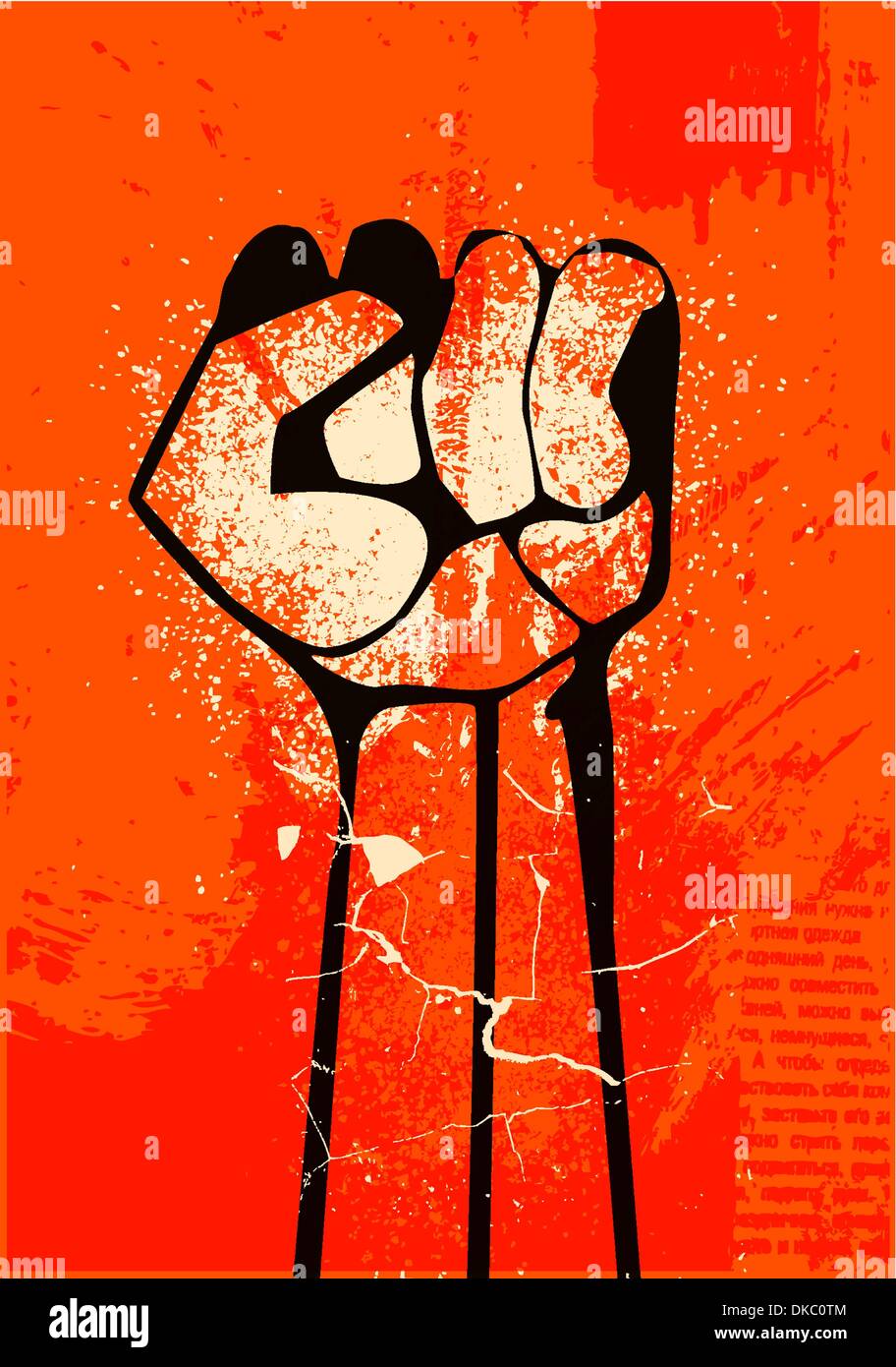 clenched fist hand. Revolution Stock Vector Image & Art - Alamy