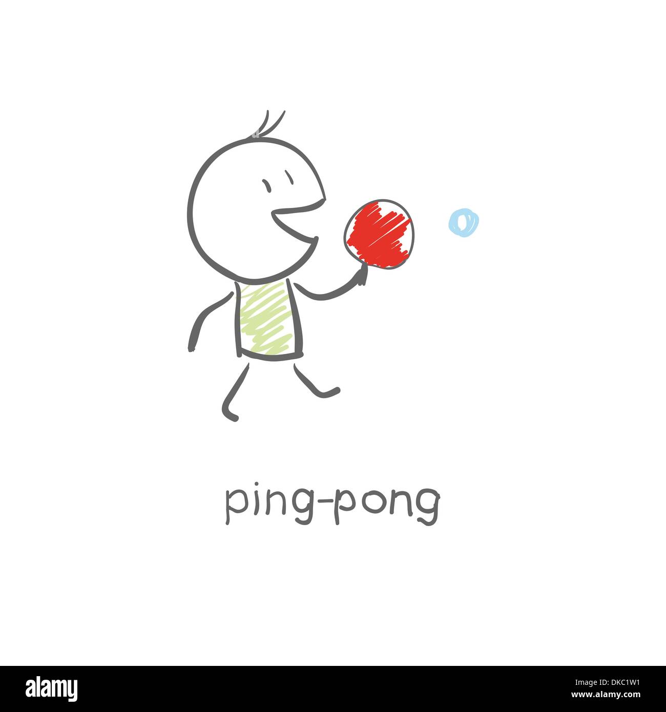 Teenager ping pong Stock Vector Images - Alamy