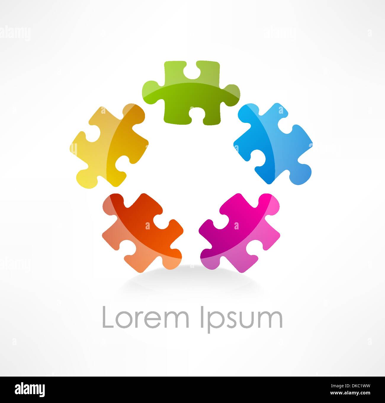 Colorful puzzle piece vector icon Stock Vector Image & Art - Alamy