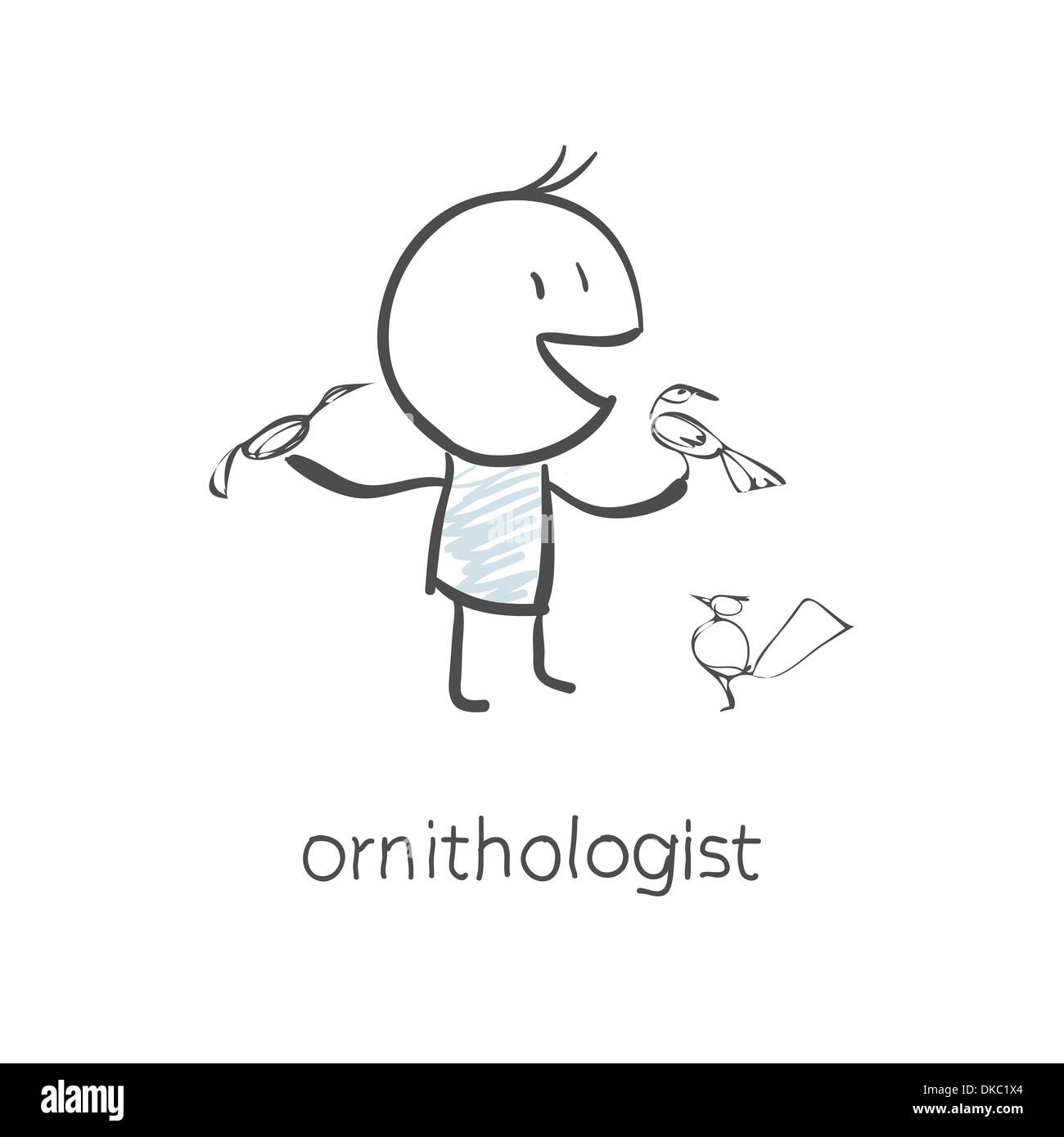 Ornithologist vector vectors hi-res stock photography and images - Alamy