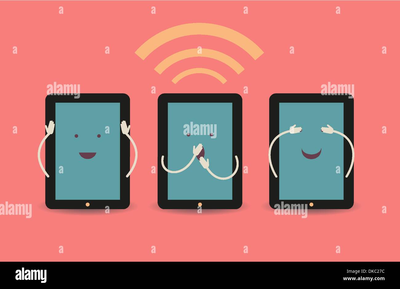 digital tablet pc poster Stock Vector Image & Art - Alamy