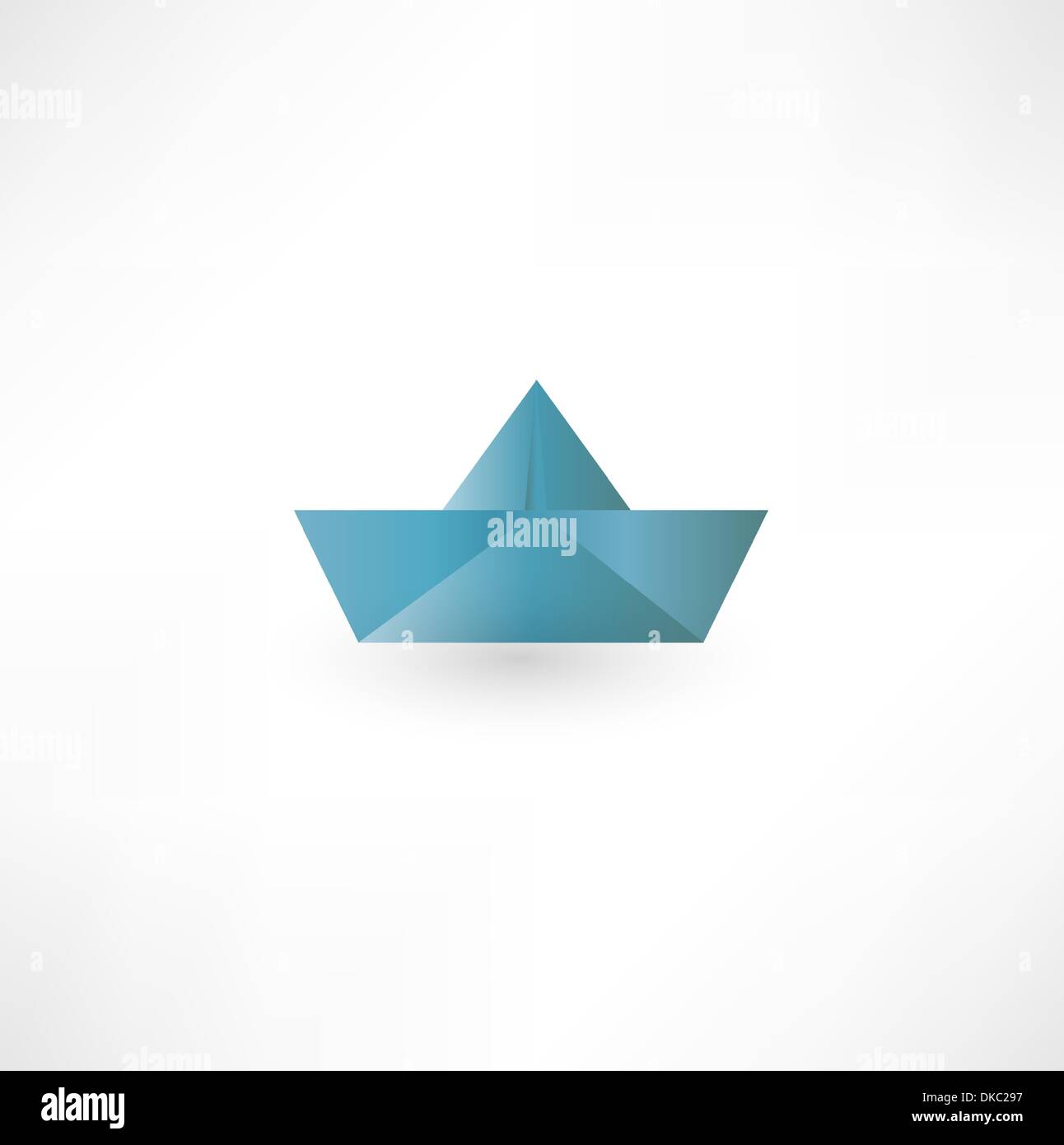 Paper Boat Symbol Stock Vector Image & Art - Alamy