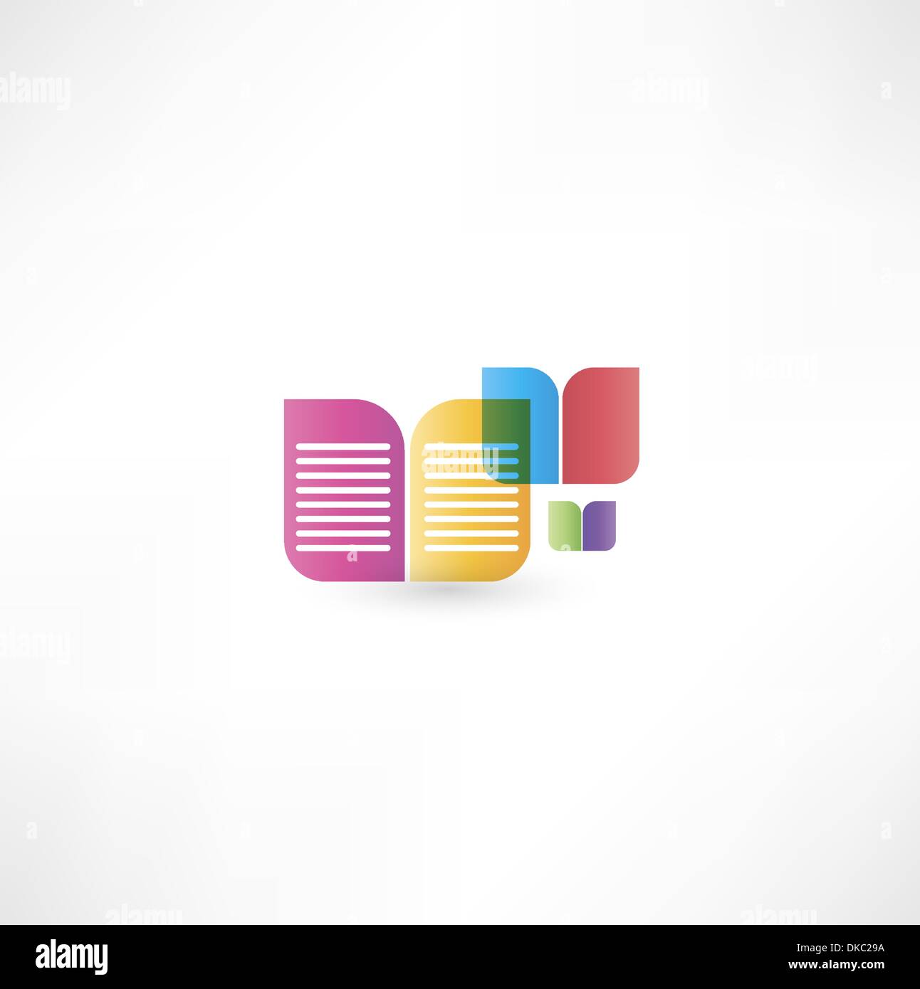 Book printed media Stock Vector Images - Alamy