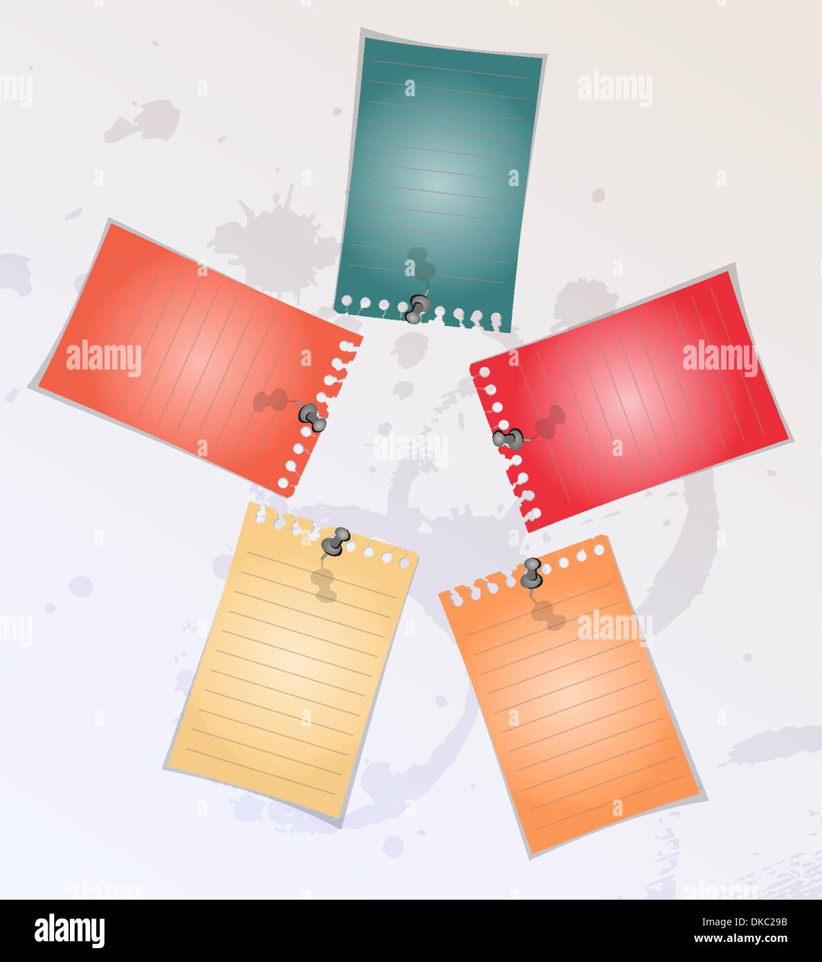 Notepad open paper close Stock Vector Images - Alamy