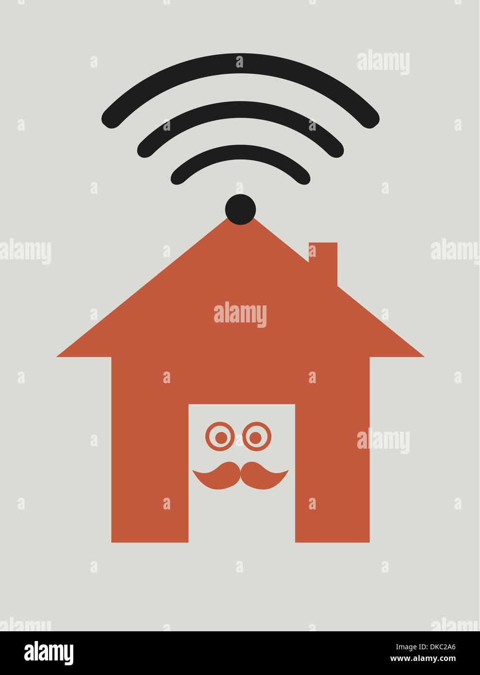 Home wireless connection Stock Vector Image & Art - Alamy