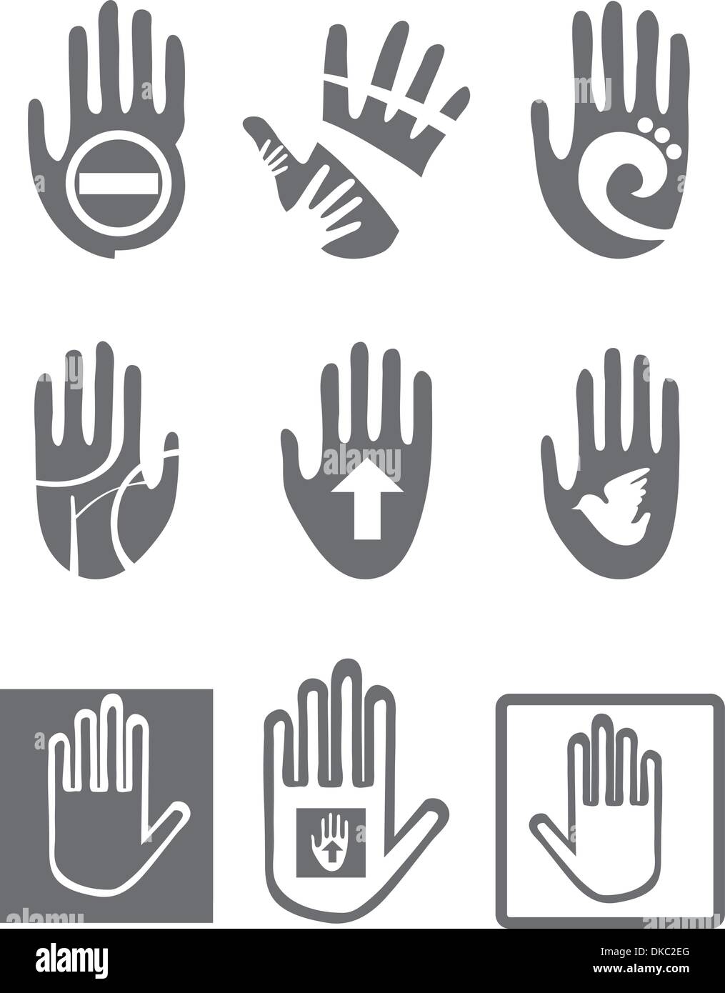 V sign hand signal Stock Vector Images - Alamy