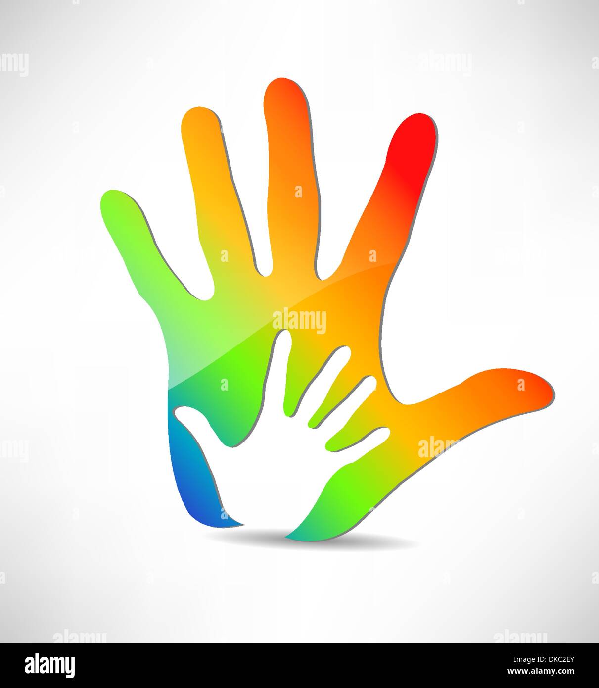 Mixed baby hands Stock Vector Images - Alamy