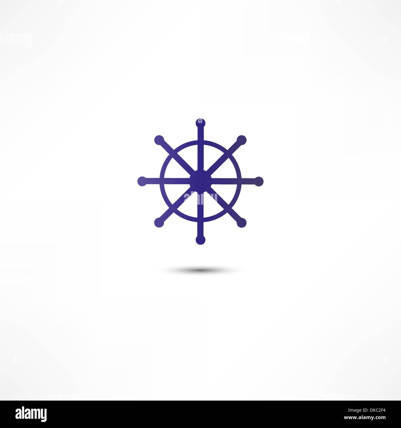 Cartoon ship wheel doodle Stock Vector Images - Alamy