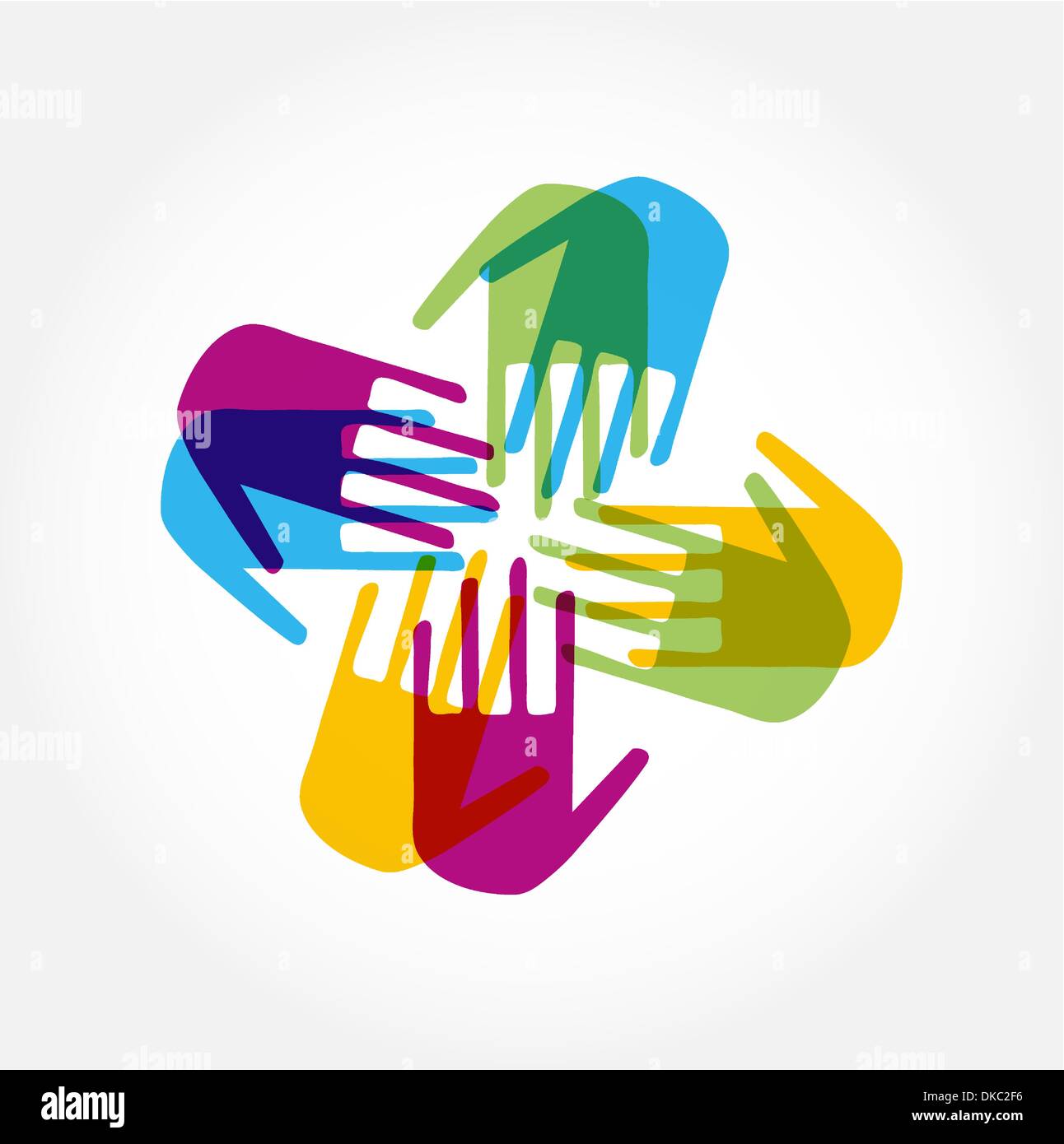 Colourfull hands icon Stock Vector Image & Art - Alamy